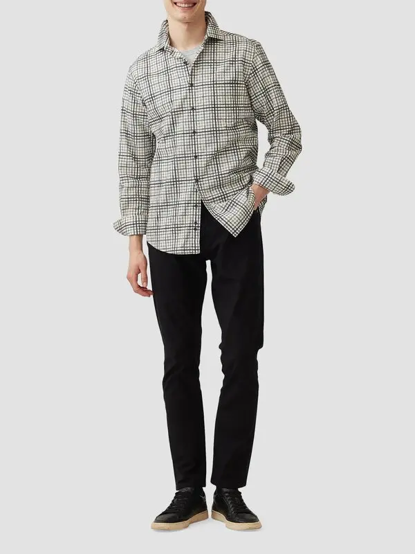 Rodd & Gunn Brookdale Check Cotton Button-front Shirt - Charcoal