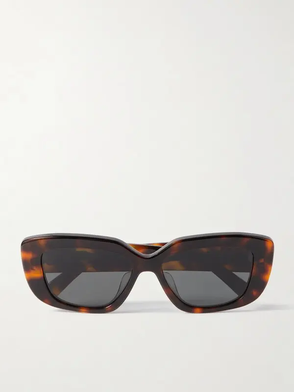 Celine Triomphe Rectangular Sunglasses - Tortoiseshell