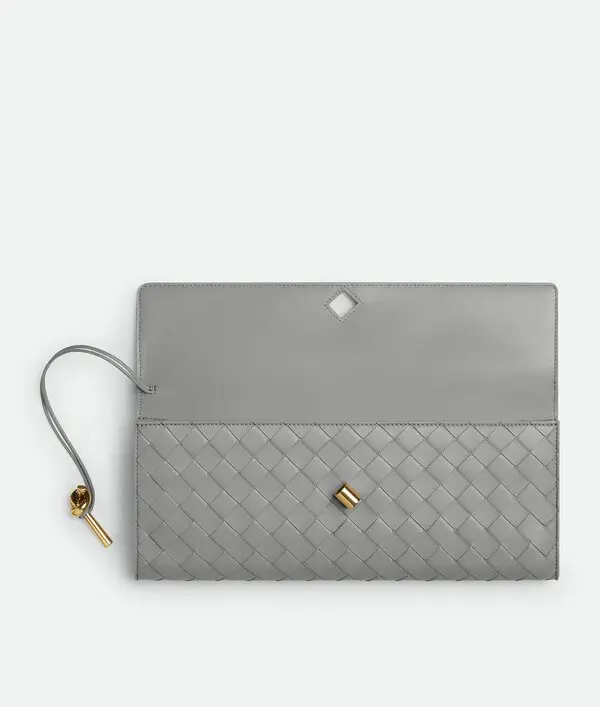 Bottega Veneta Andiamo Clutch - Sterling