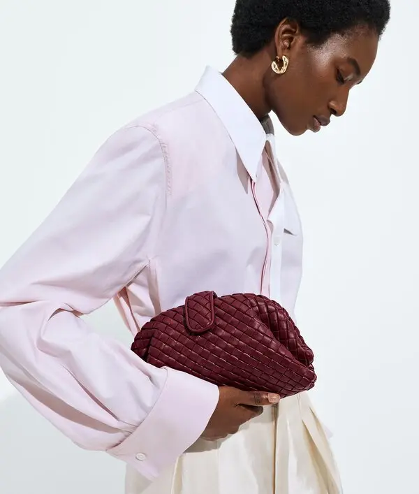 Bottega Veneta Small Lauren 1980 Clutch - Barolo