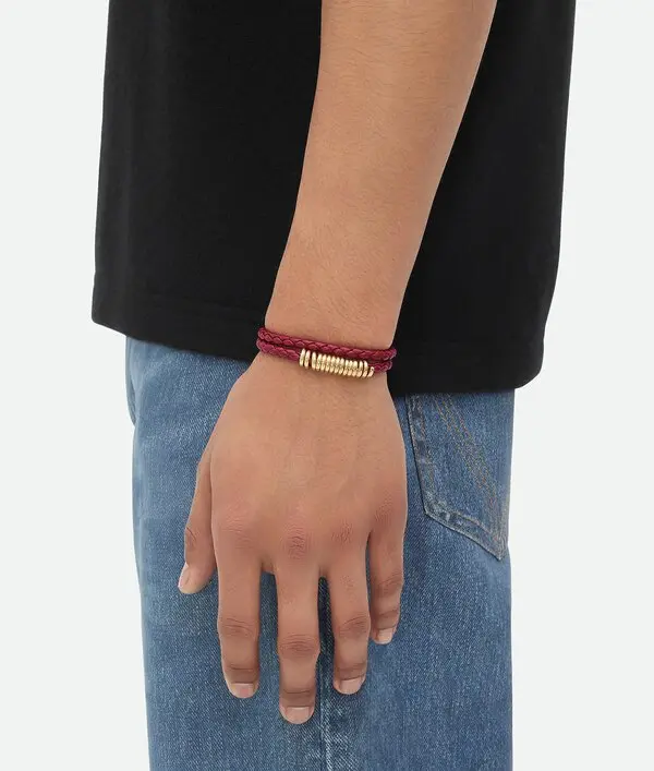 Bottega Veneta Curl Leather Bracelet