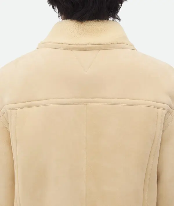 Bottega Veneta Merino Shearling Blouson - Beige