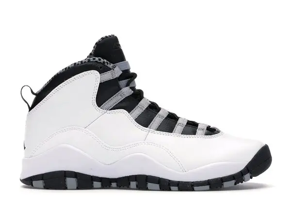 JORDAN 10 Retro Sneakers - White/black/light Stl Grey