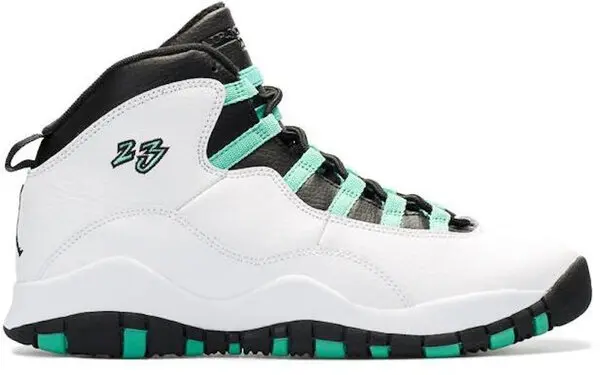 JORDAN 10 Retro Sneakers - White/verde/black