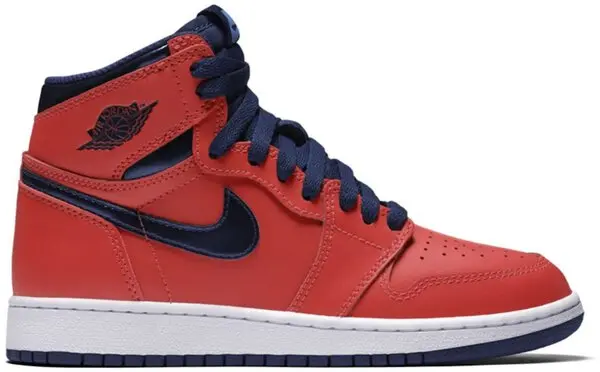 JORDAN 1 Retro Sneakers - Light Crimson/midnight Navy/university Blue