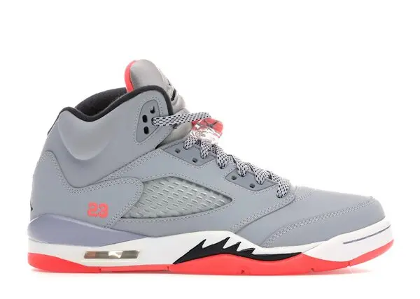 JORDAN 5 Retro - Wolf Grey/black/hot Lava