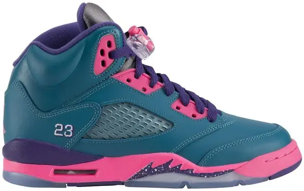 JORDAN Retro 5 Sneakers - Tropical Teal/white/digital Pink