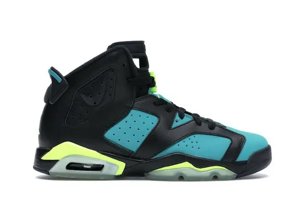 JORDAN 6 Retro Sneakers - Black/volt Ice/turbo Green