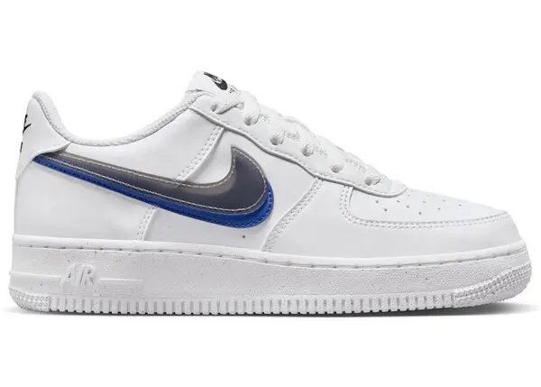 Nike Air Force 1 Low Impact Next Nature Double Swoosh - White/black/hyper Royal
