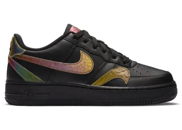 Nike Air Force 1 Low Lv8 Misplaced Swooshes Sneakers - Black