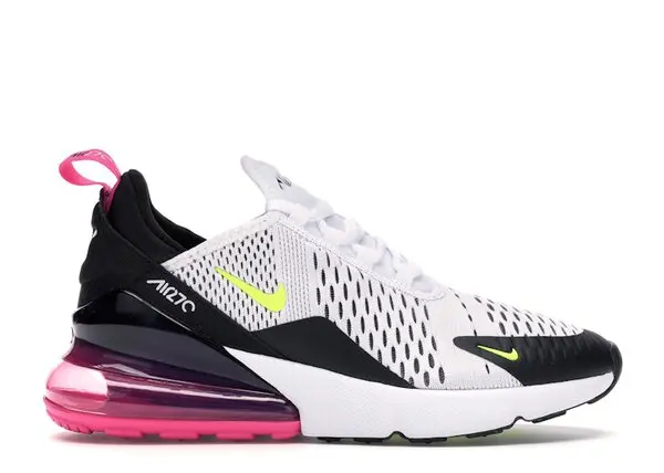 Nike Air Max 270 Sneakers - White/black/laser Fuchsia