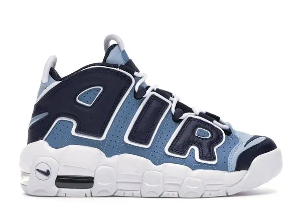 Nike Air More Uptempo Sneakers - Aegean Storm/blackened Blue/total Orange