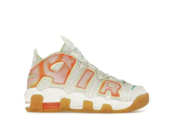 Nike Air More Uptempo Sneakers - Sail/luminous Green/gum Light Brown