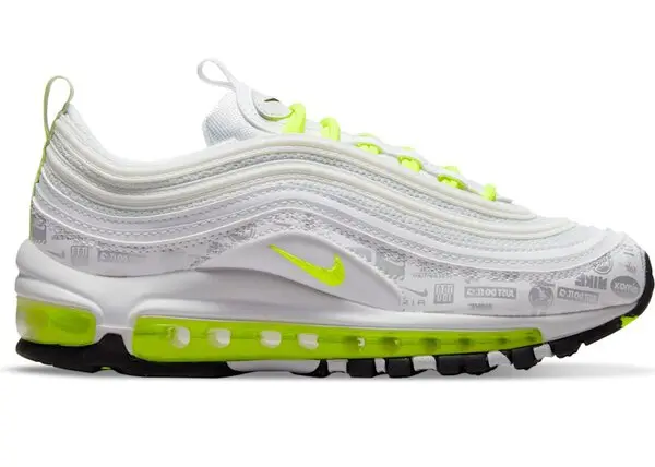 Nike Air Max 97 Sneakers - White/volt/black
