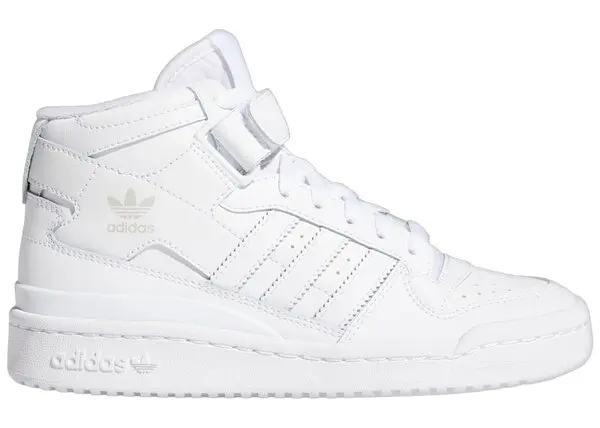 Adidas Forum High Top Sneakers - Cloud White/cloud White/cloud White