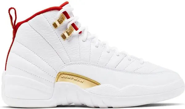 JORDAN 12 Retro Fiba Sneakers - White/university Red/metallic Gold