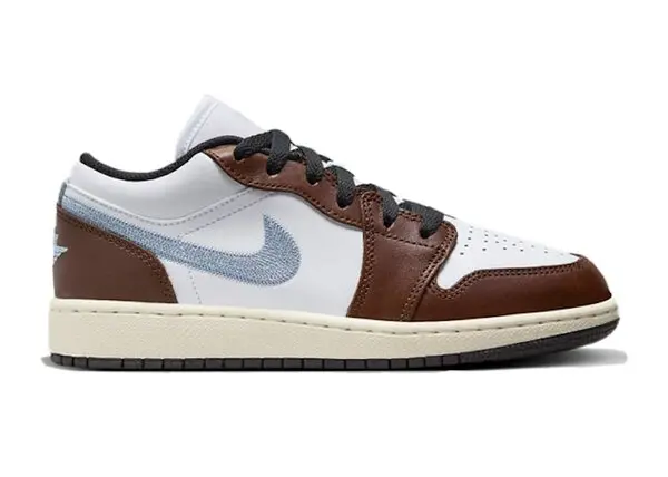 JORDAN 1 Low Sneakers - White/black/sail