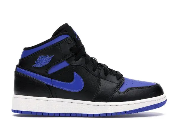JORDAN 1 Mid Top Sneakers - Black/royal
