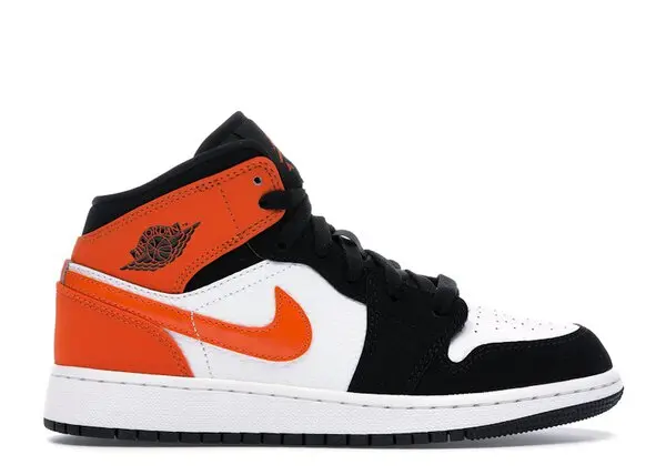 JORDAN 1 Mid Shattered Backboard Gs - Black/starfish