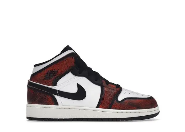 JORDAN 1 Mid Wearaway Chicago - Black/white/sail