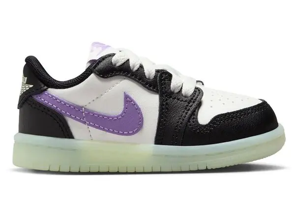 JORDAN 1 Retro Low Og - Black/black Raspberry/volt Tint