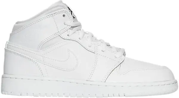 JORDAN 1 Retro Mid Sneakers - White/black