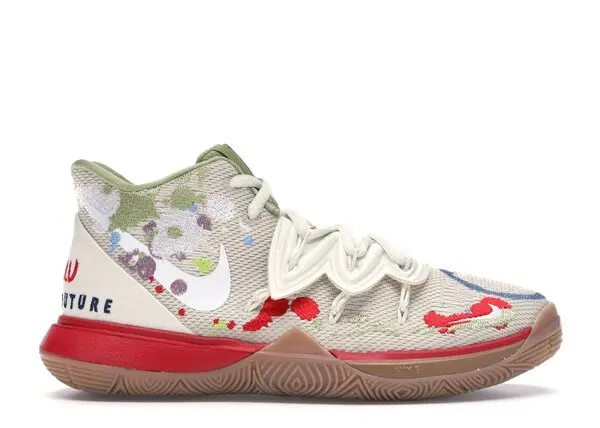 Nike Kyrie 5 Bandulu Sneakers - Light Bone/green/red
