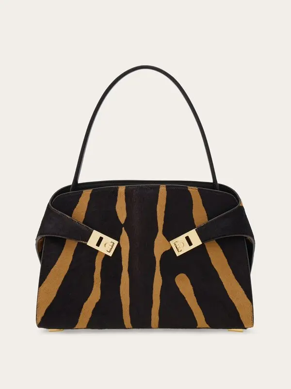 FERRAGAMO Hug Soft Shoulder Bag - Brown