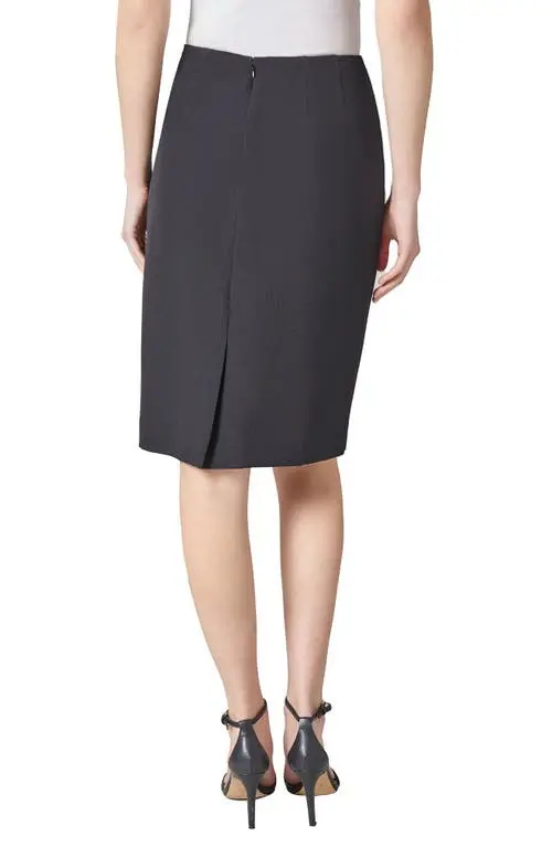 KASPER Stretch Crepe Pencil Skirt - Black