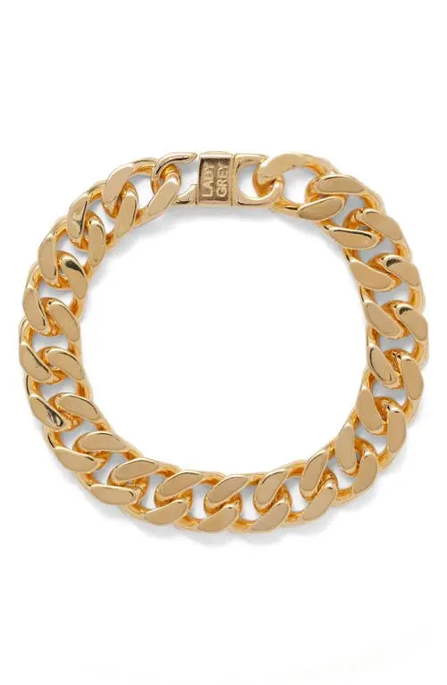 Lady Grey Extra-large Curb Chain Bracelet - Gold
