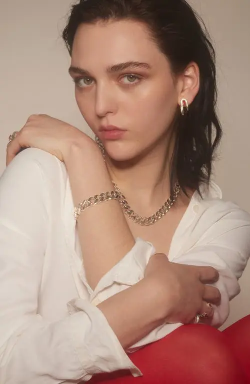 Lady Grey Extra-large Curb Chain Bracelet - Silver