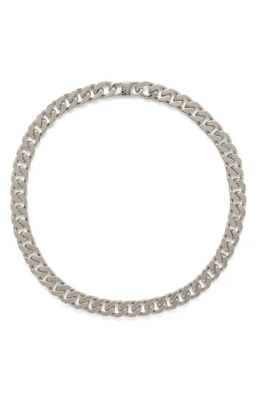 Lady Grey Xxl Curb Chain Necklace - Silver