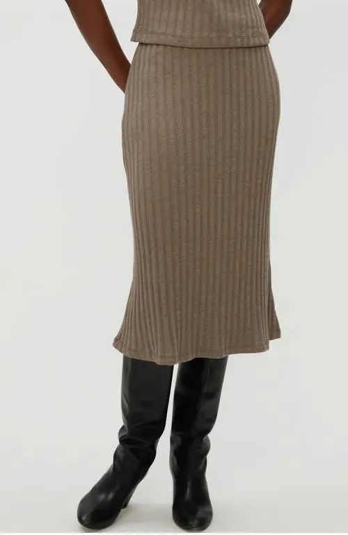 Michael Stars Shania Rib Midi Skirt