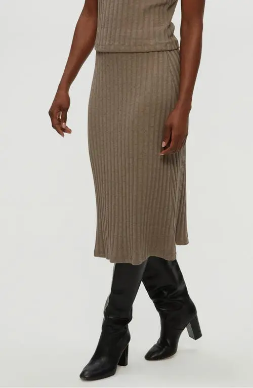 Michael Stars Shania Rib Midi Skirt