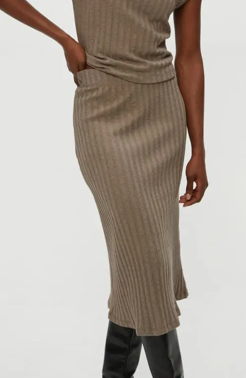 Michael Stars Shania Rib Midi Skirt