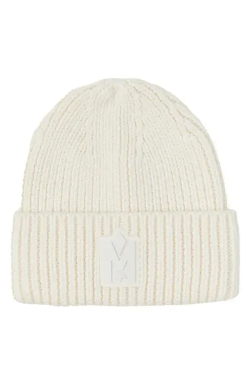 Mackage Jude Colorblock Ribbed Beanie - Cream