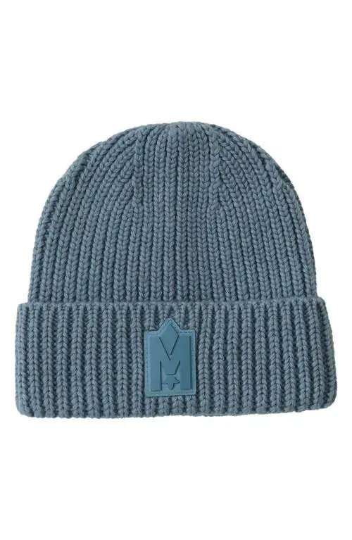 Mackage Jude Colorblock Ribbed Beanie - Provincial Blue
