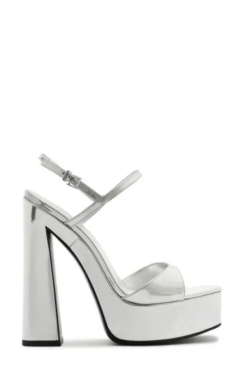 Schutz Arlene Platform Sandal - Silver