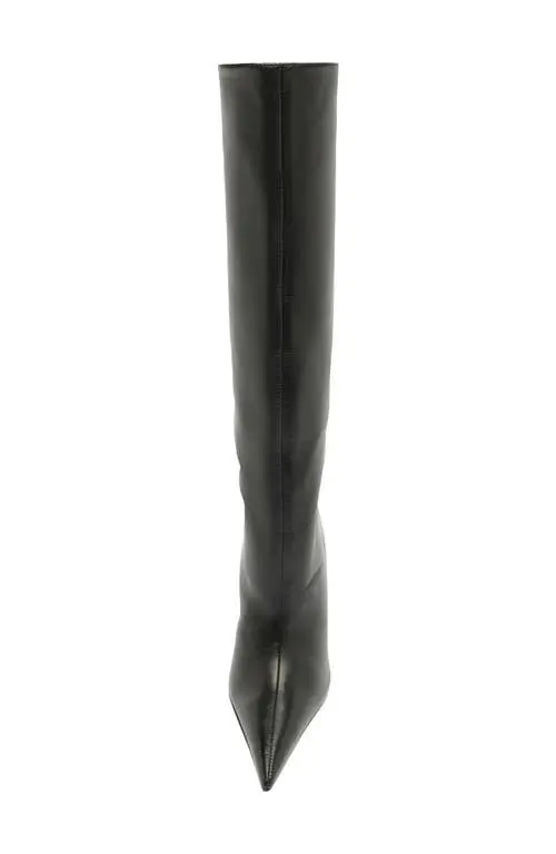 Schutz Siena Pointed Toe Knee High Wedge Boot