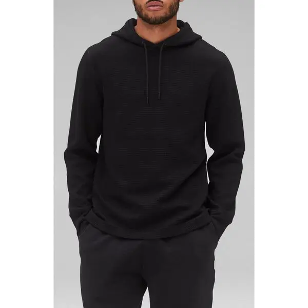 Reigning Champ Lightweight Cotton Blend Waffle Hoodie