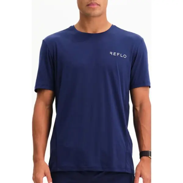 REFLO Hudson Recycled Active T-shirt - Navy