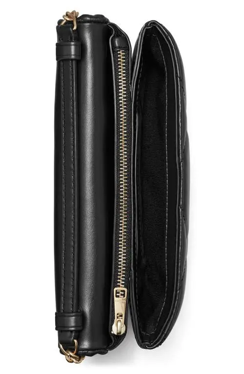 Tory Burch Kira Quilted Leather Wallet On A Chain