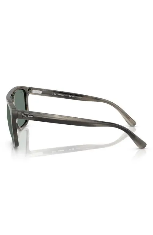 Ray-ban 58mm Polarized Square Sunglasses - Havana Gradient