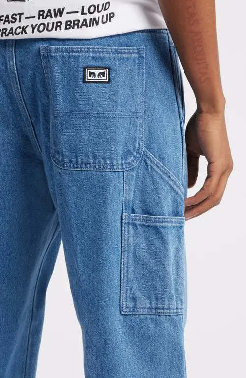 Obey Hardwork Carpenter Jeans - Light Indigo