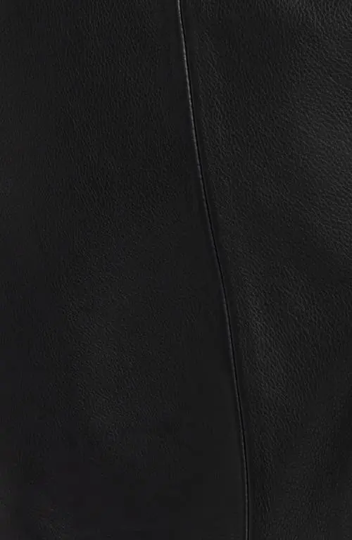 SCHOTT Leather Flight Jacket - Black