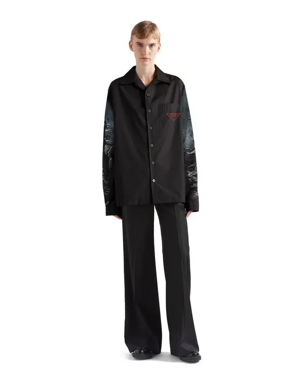 Prada Timecapsue Printed Cotton Shirt