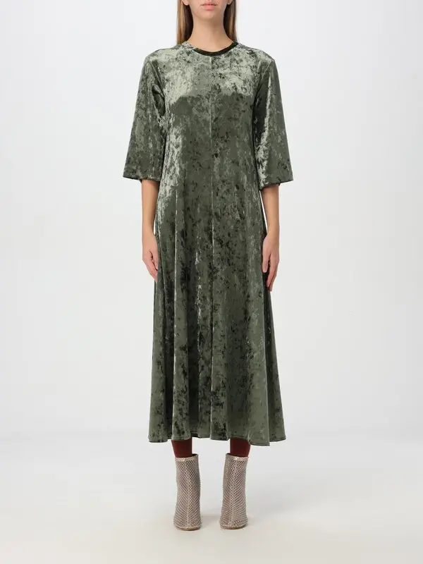 green emerald velvet dress The Maggie