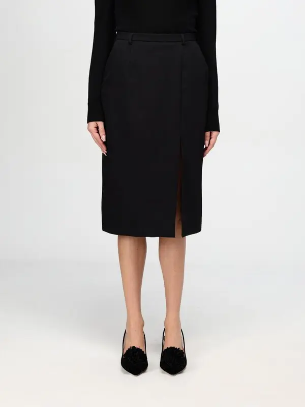 Dolce & Gabbana Pencil Skirt With Slit - Black