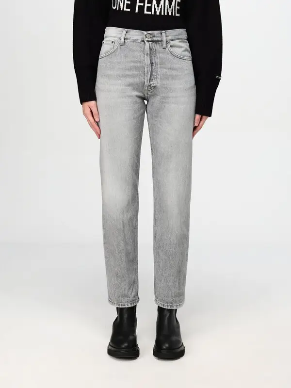 DONDUP Straight Leg Jeans - Mouse Grey