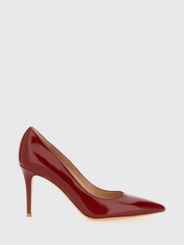 GIANVITO ROSSI Patent Leather Pumps - Red